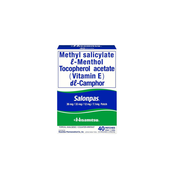 SALONPAS Methyl Salicylate / L-Menthol / Tocopherol Acetate / Dl ...