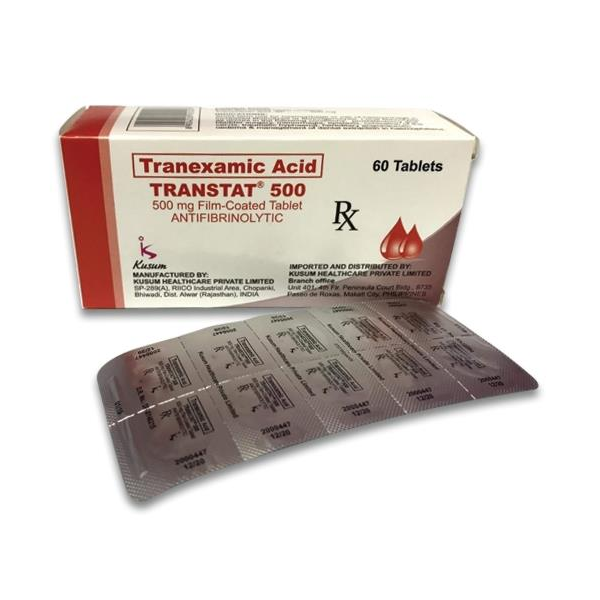 TRANSTAT 500 Tranexamic Acid 500mg Film-Coated Tablet 1's price in the ...