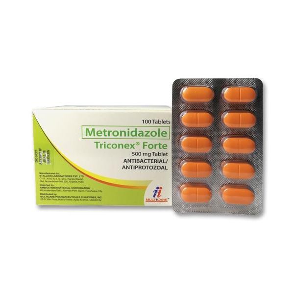 TRICONEX FORTE Metronidazole 500mg Tablet 1's price in the Philippines ...