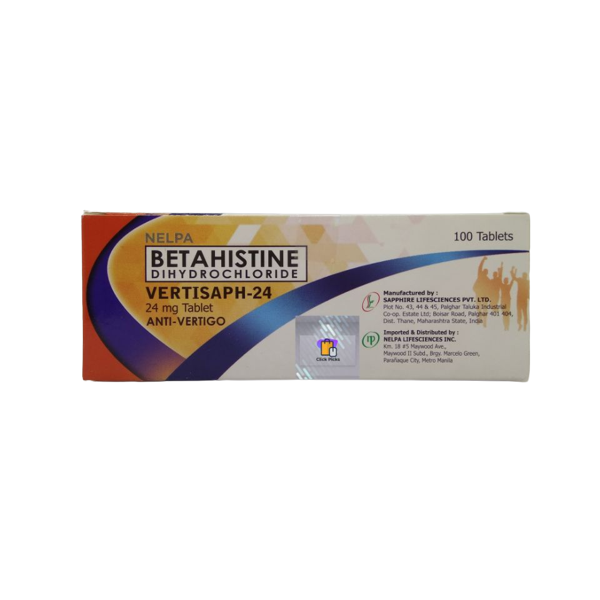 VERTISAPH-24 Betahistine Dihydrochloride 24mg Tablet 1's price in the ...