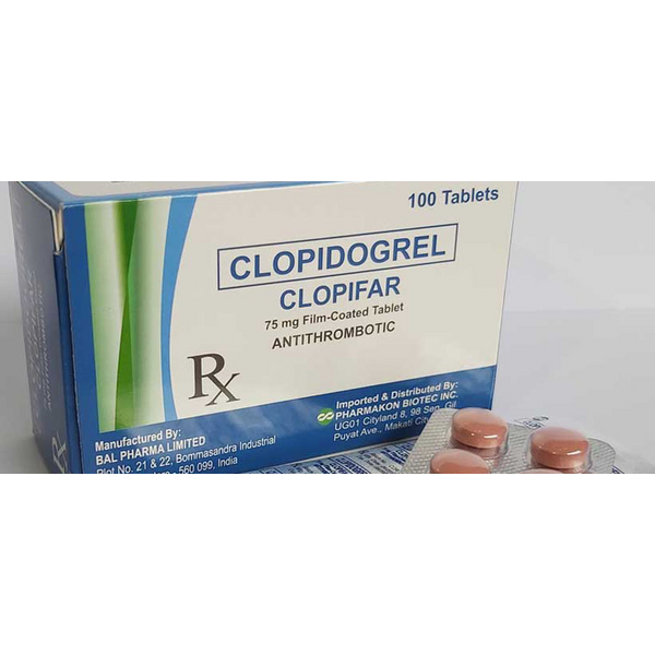 Buy Clopifar clopidogrel 75mg film-coated tablet 1's online with MedsGo ...