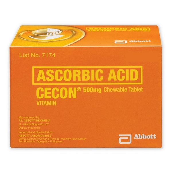 CECON Ascorbic Acid 500mg Chewable Tablet 1's price in the Philippines ...