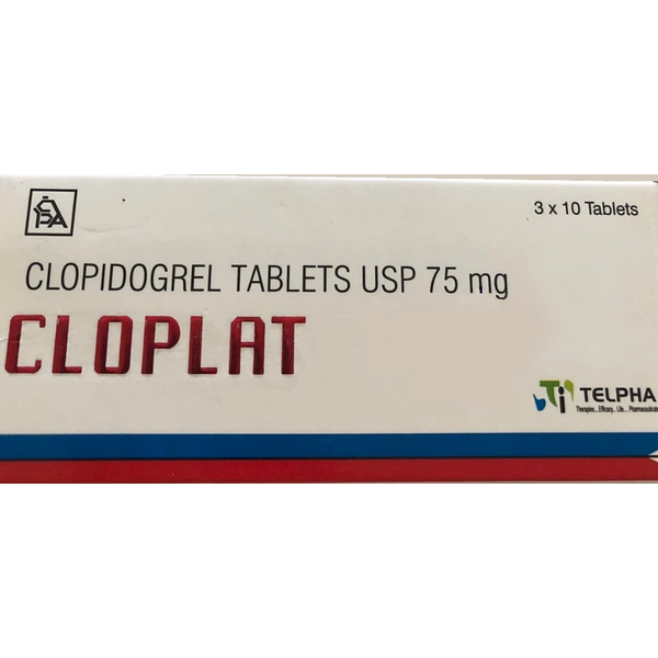 CLOPLAT Clopidogrel 75mg Film-Coated Tablet 1's price in the ...