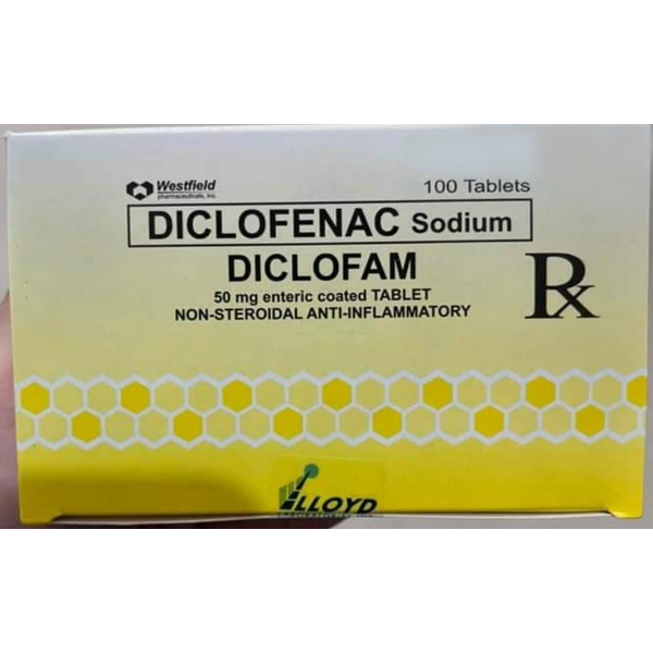DICLOFAM Diclofenac Sodium 50mg Enteric-Coated Tablet 1's price in the ...
