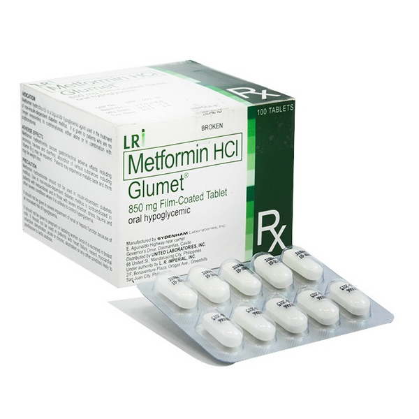 GLUMET Metformin Hydrochloride 850mg Film-Coated Tablet 1's price in ...