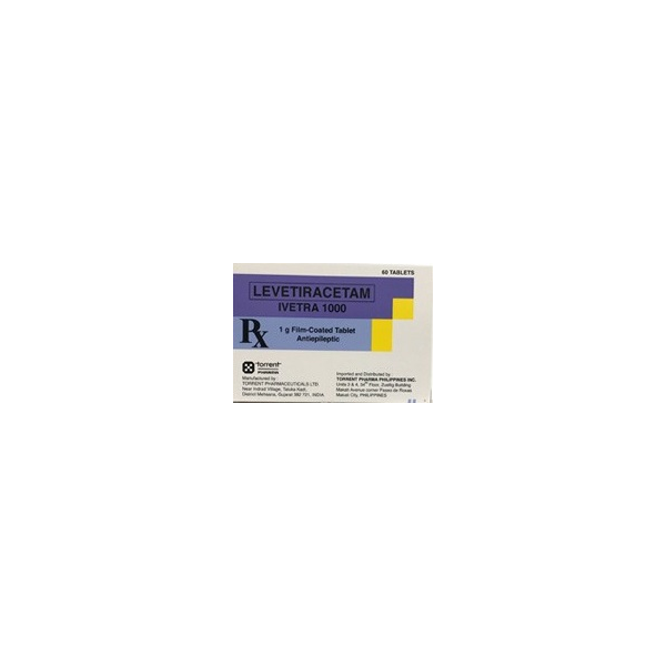 IVETRA 1000 Levetiracetam 1g Film-Coated Tablet 1's price in the ...