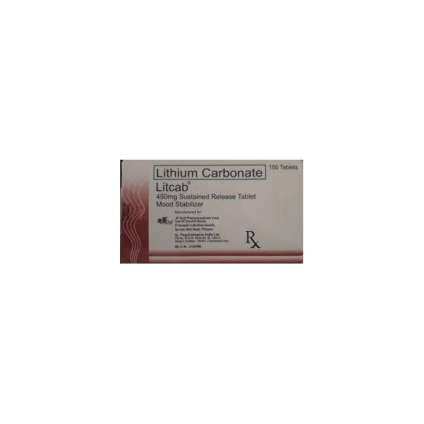 LITCAB Lithium Carbonate 450mg Sustained Release Tablet 1's price in ...