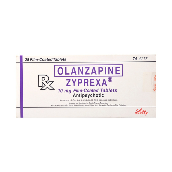 ZYPREXA Olanzapine 10mg Film-Coated Tablet 1's price in the Philippines ...