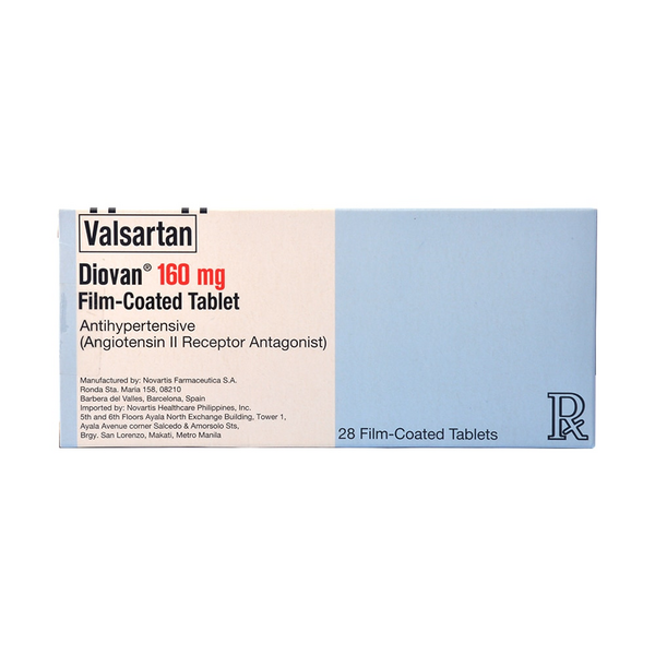 DIOVAN Valsartan 160mg Film-Coated Tablet 1's price in the Philippines | MedsGo Pharmacy