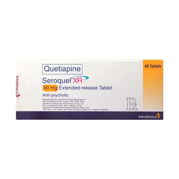 SEROQUEL XR Quetiapine Fumarate 50mg Extended-Release Tablet 1's price ...