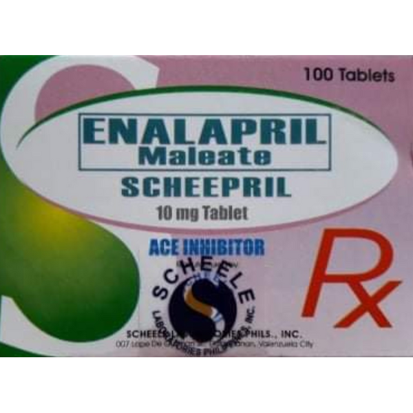 SCHEEPRIL Enalapril Maleate 10mg Tablet 100's price in the Philippines ...