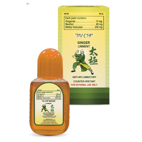 TAI CHI GINGER Methyl Salicylate / Camphor / Menthol / Eucalyptus Oil ...