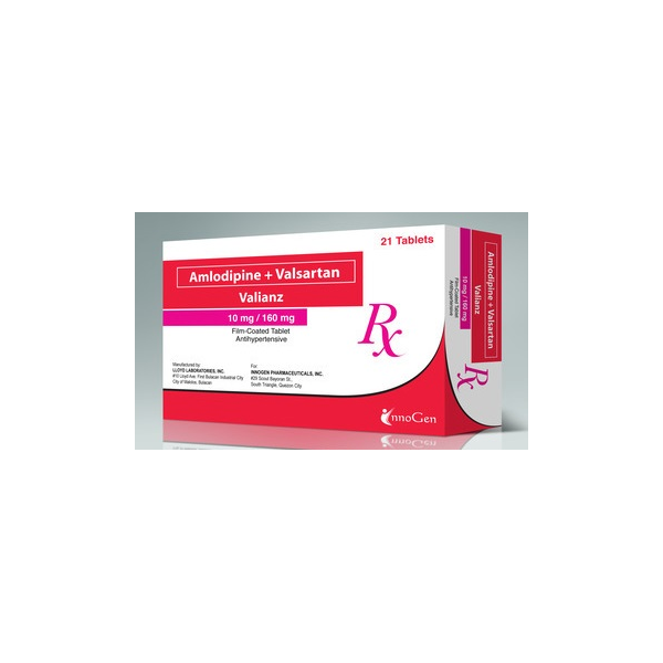 VALIANZ Amlodipine / Valsartan 10mg / 160mg Film-Coated Tablet 1's ...