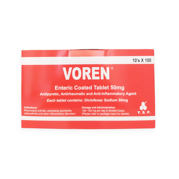 VOREN Diclofenac Sodium 50mg Enteric-Coated Tablet 1's price in the ...