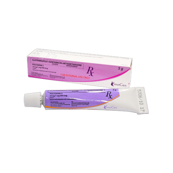 POLYDERM 3 Clotrimazole / Gentamicin Sulfate / Betamethasone ...