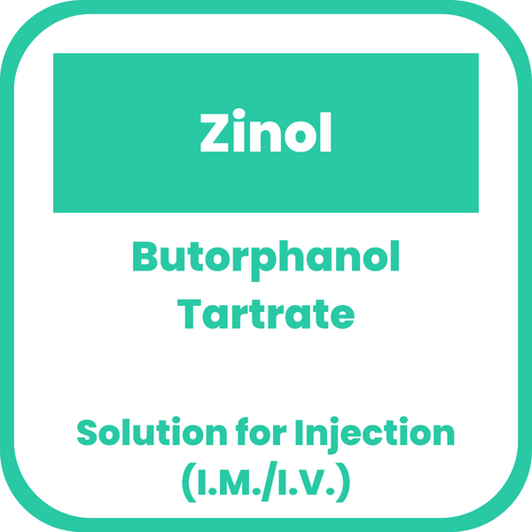 ZINOL Butorphanol Tartrate 2mg / mL Solution for IV/IM Injection 1mL 10 ...