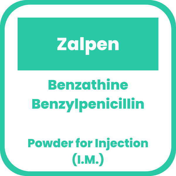 ZALPEN Benzathine Benzylpenicillin 1200000IU Powder for IM Injection 10 ...