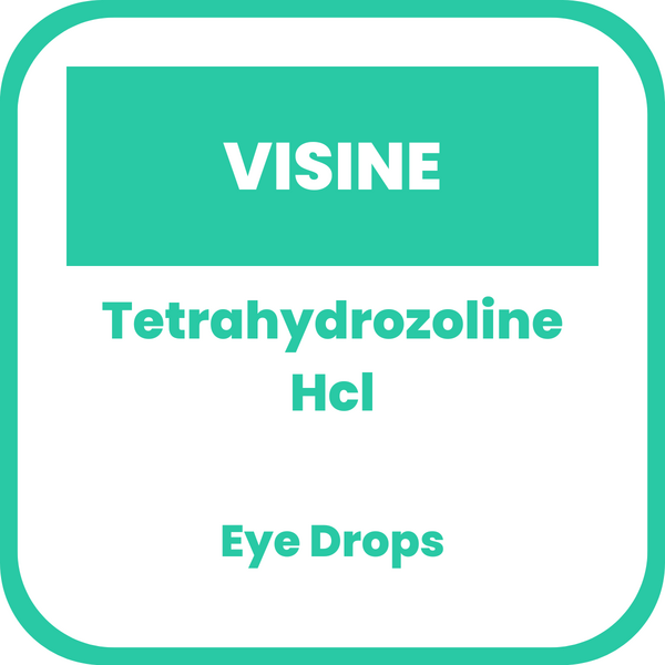 VISINE Tetrahydrozoline Hydrochloride 500mcg / mL Ophthalmic Drops 6mL ...