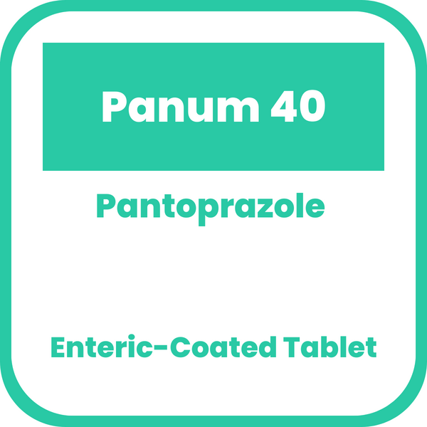 PANUM 40 Pantoprazole Sodium Sesquihydrate 40mg Enteric-Coated Tablet 1 ...
