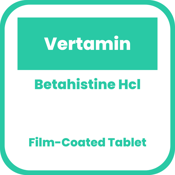 VERTAMIN Betahistine Hydrochloride 16mg Film-Coated Tablet 1's price in ...
