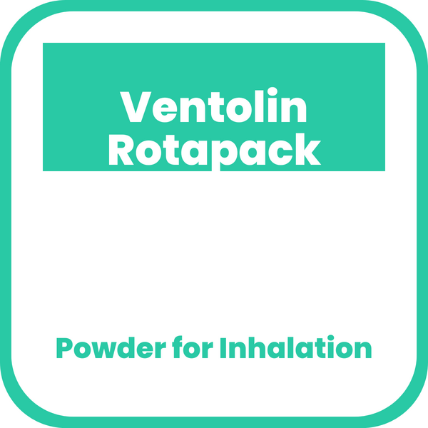 VENTOLIN ROTAPACK Salbutamol / Rotahaler Device 200mcg Powder for ...