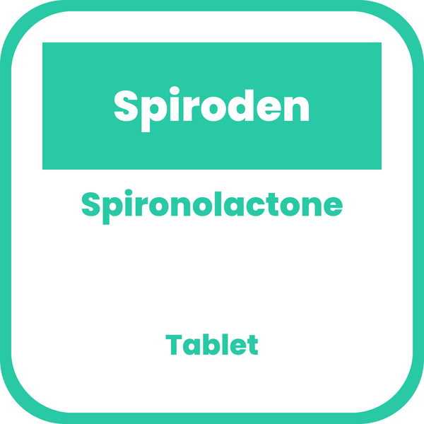 SPIRODEN Spirinolactone 50mg Tablet 100's price in the Philippines ...