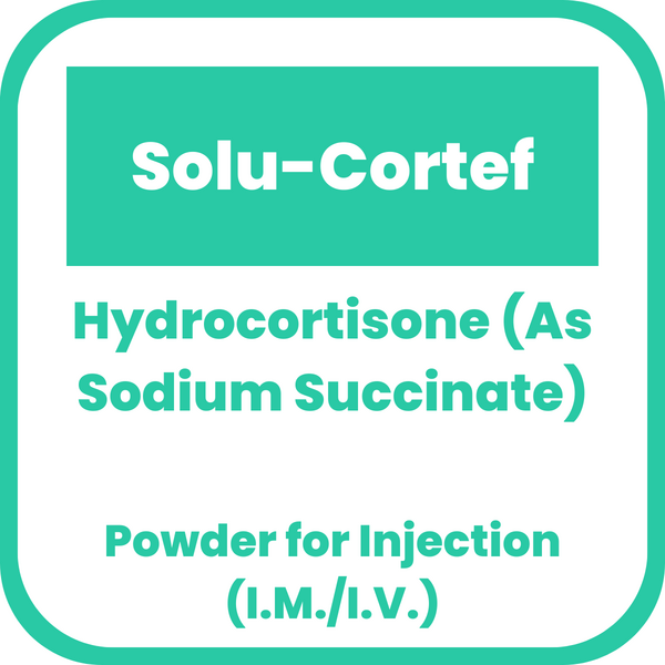 SOLU-CORTEF Hydrocortisone Sodium Succinate 100mg / 2mL Powder for IM ...