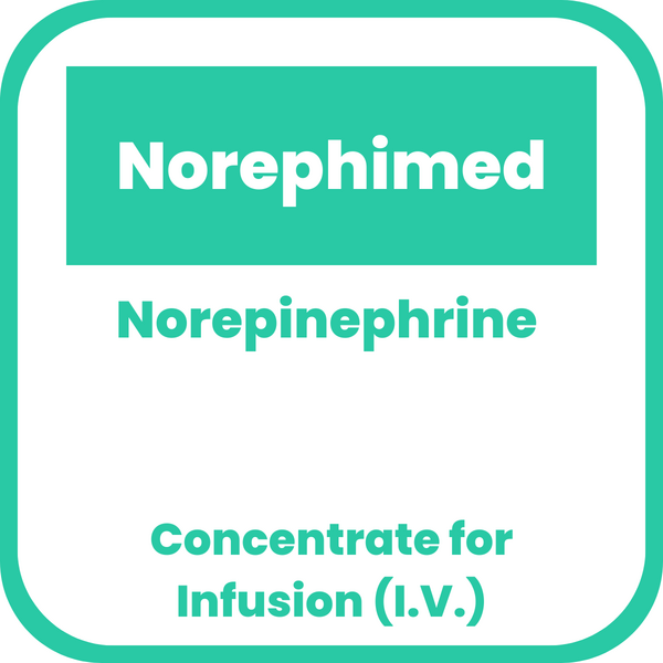 NOREPHIMED Norepinephrine Bitartrate 1mg / mL (4mg / 4mL) Concentrate ...