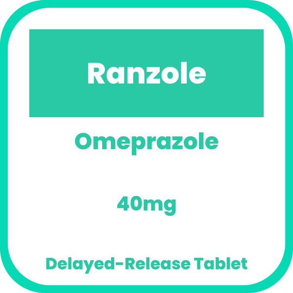 Buy Ranzole omeprazole 40mg delayed-release tablet 1's online with ...