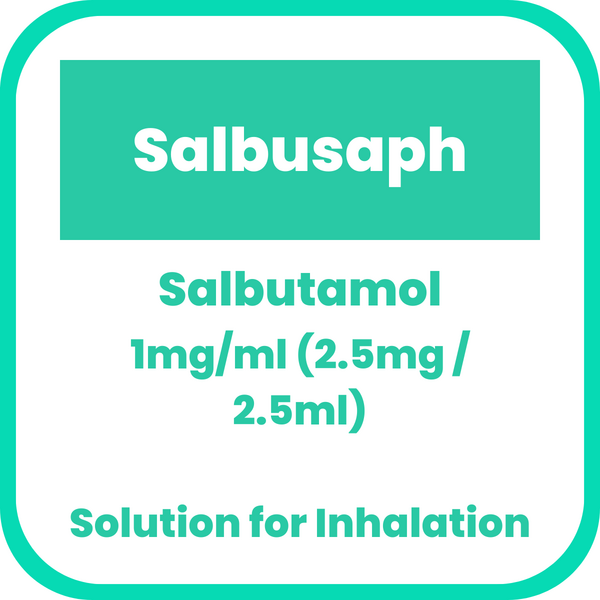 SALBUSAPH Salbutamol 1mg / mL (2.5mg / 2.5mL) Solution for Inhalation 2 ...