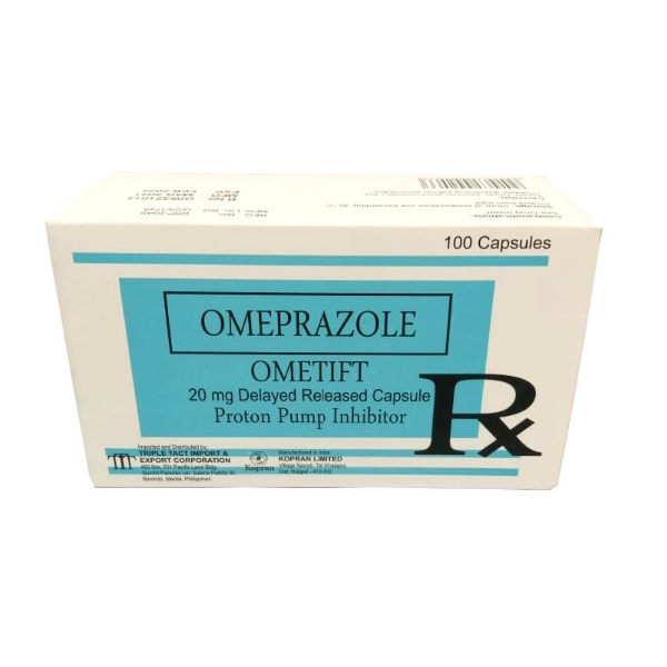 OMETIFT Omeprazole 20mg Delayed-Release Capsule 100's price in the ...