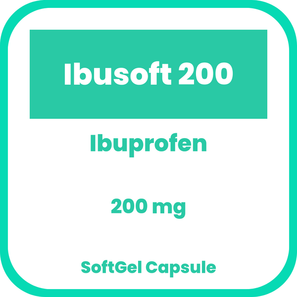 Buy Ibusoft 200 ibuprofen 200mg softgel capsule 1's online with MedsGo ...