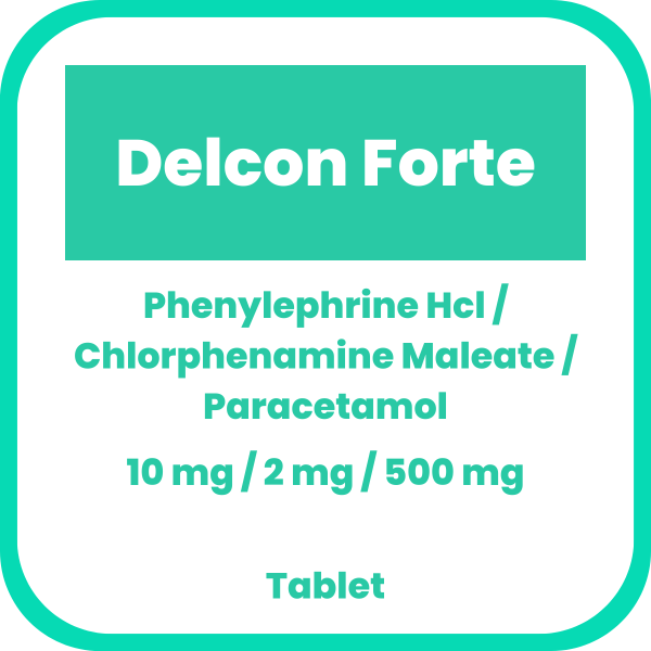 Buy Delcon forte phenylephrine hydrochloride / chlorphenamine maleate ...