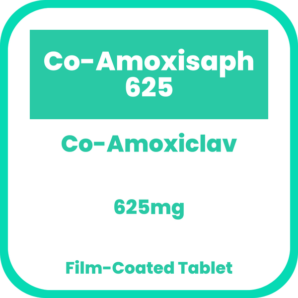 CO-AMOXISAPH 625 Co-Amoxiclav 625mg Film-Coated Tablet 1's price in the Philippines | MedsGo ...