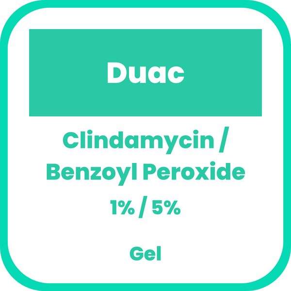 DUAC Clindamycin / Benzoyl Peroxide 1% / 5% Gel 15g price in the ...