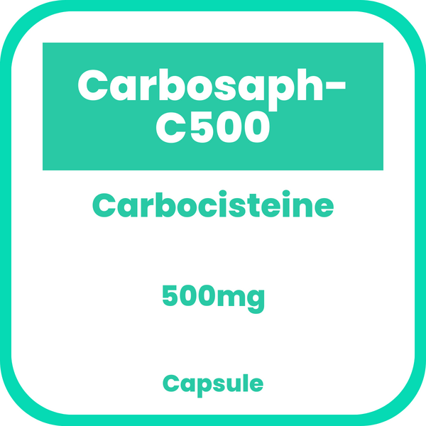 CARBOSAPH-C500 Carbocisteine 500mg Capsule 1's price in the Philippines ...