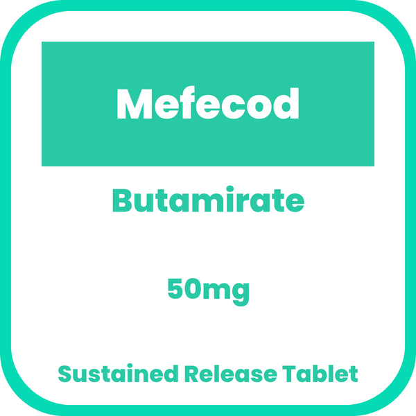 MEFECOD Butamirate Citrate 50mg Sustained Release Tablet 1's price in ...