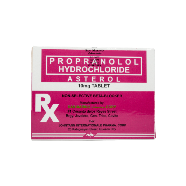ASTEROL Propranolol Hydrochloride 10mg Tablet 10's price in the ...