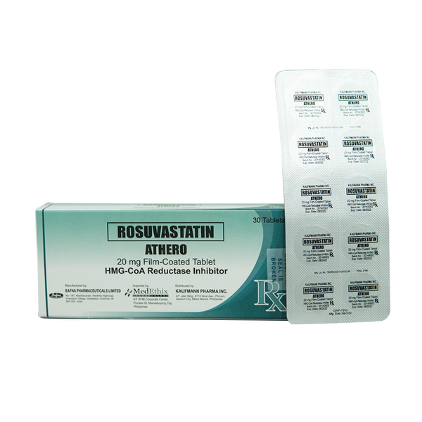ATHERO Rosuvastatin 20mg Film-Coated Tablet 1's price in the ...