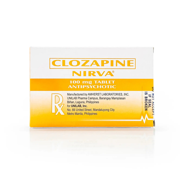 NIRVA Clozapine 100mg Tablet 30's price in the Philippines | MedsGo Pharmacy