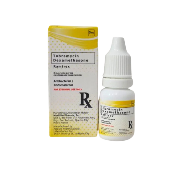 RAMTREX Tobramycin / Dexamethasone 3mg / 1mg per mL Ophthalmic ...
