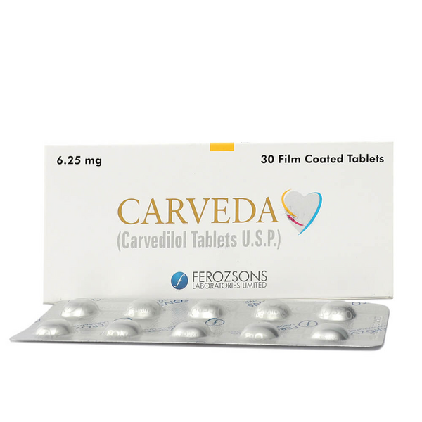 CARVIDA 6.25 Carvedilol 6.25mg Tablet 1's price in the Philippines ...