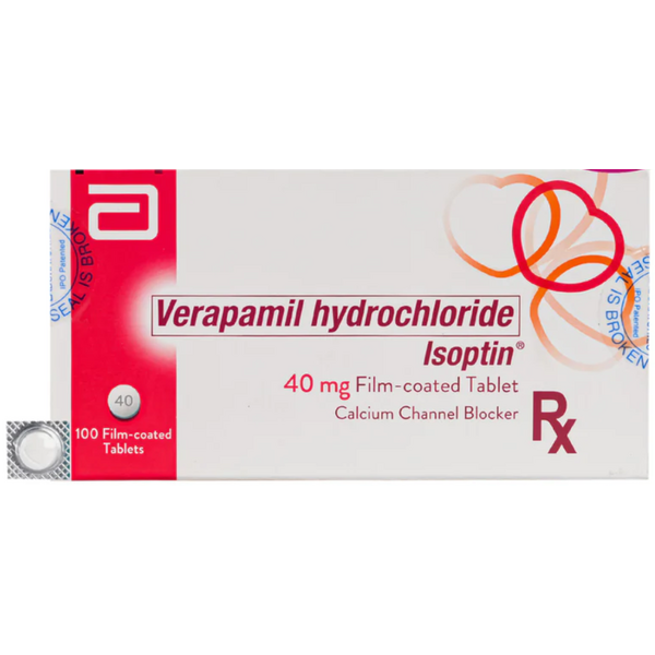 ISOPTIN Verapamil Hydrochloride 40mg Film-Coated Tablet 100's price in ...