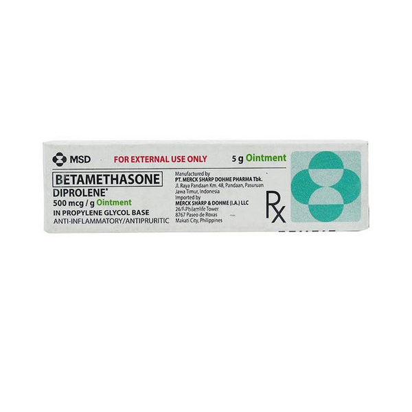 DIPROLENE Betamethasone Dipropionate 500mcg / g Ointment 5g price in ...