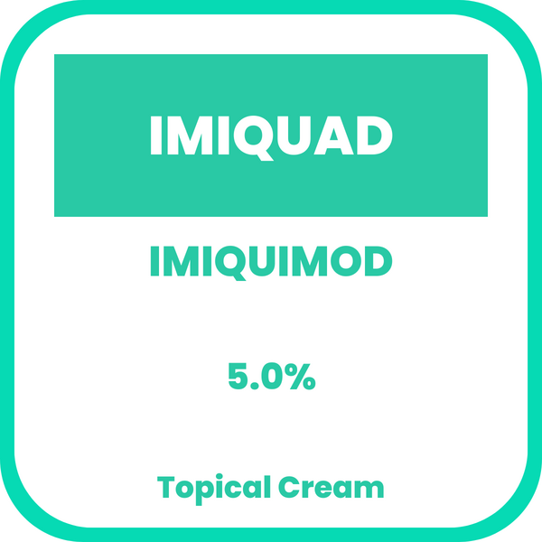 Buy Imiquad imiquimod 5.0% (12.5mg / 250mg) topical cream 3's online ...