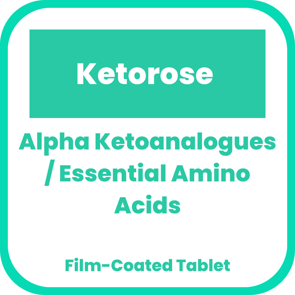 KETOROSE Alpha Ketoanalogues / Essential Amino Acids Film-Coated Tablet ...