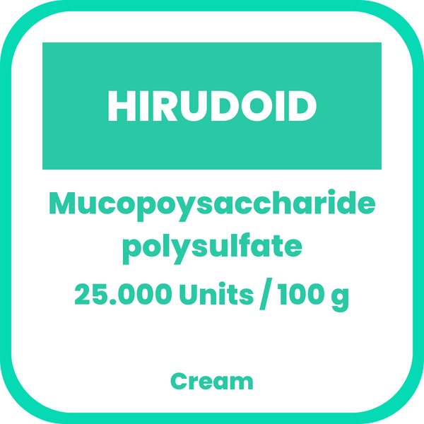 HIRUDOID Mucopolysaccharide Polysulfate 25,000Units / 100g Cream 40g ...