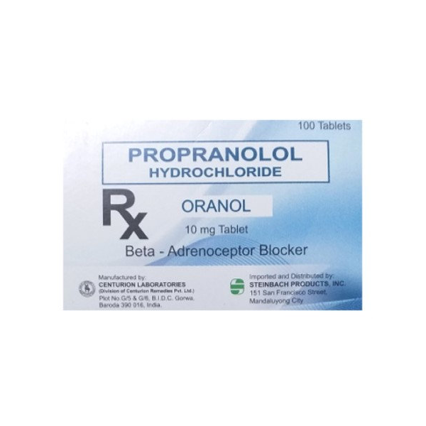 ORANOL Propranolol Hydrochloride 10mg Tablet 1's price in the ...