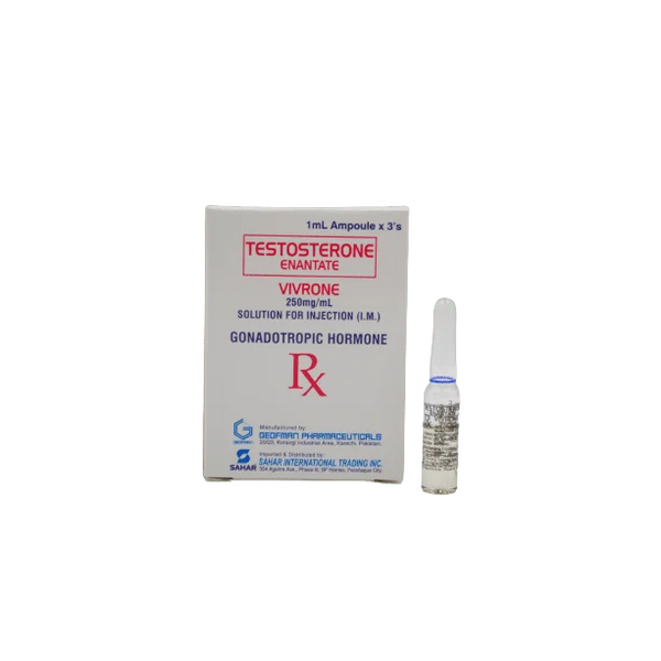 VIVRONE Testosterone Enantate 250mg / mL Solution for IM Injection 1mL ...