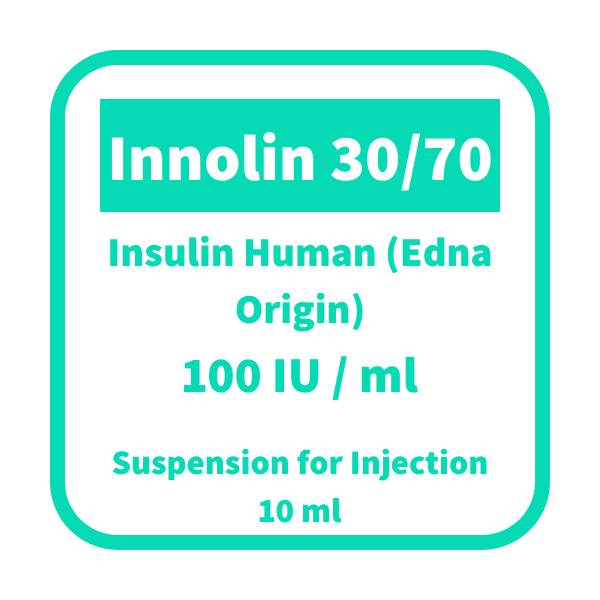 INNOLIN 30/70 Insulin Human (Edna Origin) 100IU / mL Suspension for ...